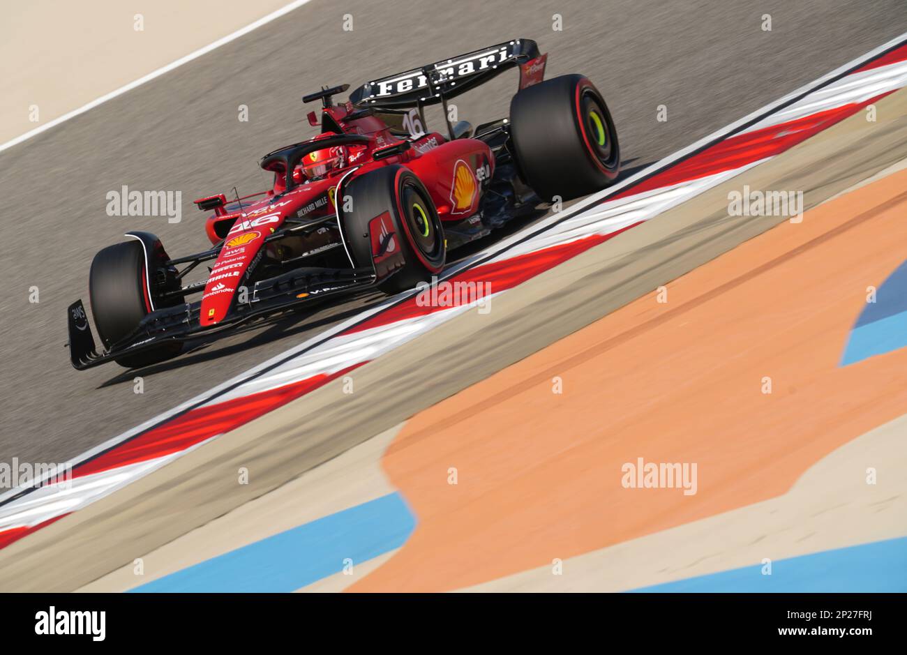 Ferrari's Charles Leclerc during third practice on qualifying day of ...