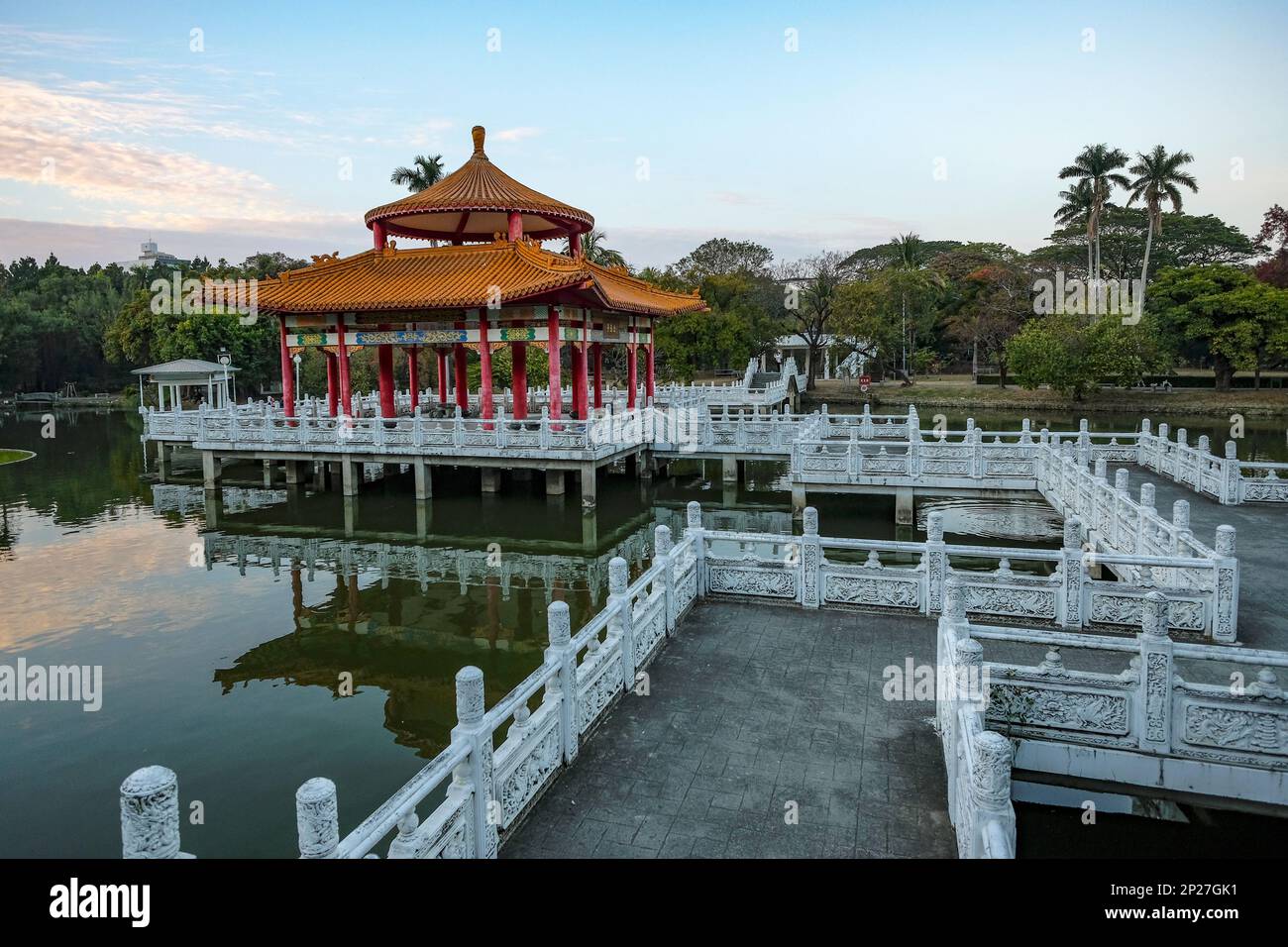 Tainan, Taiwan - February 4, 2023: Tainan Park is one of the oldest ...