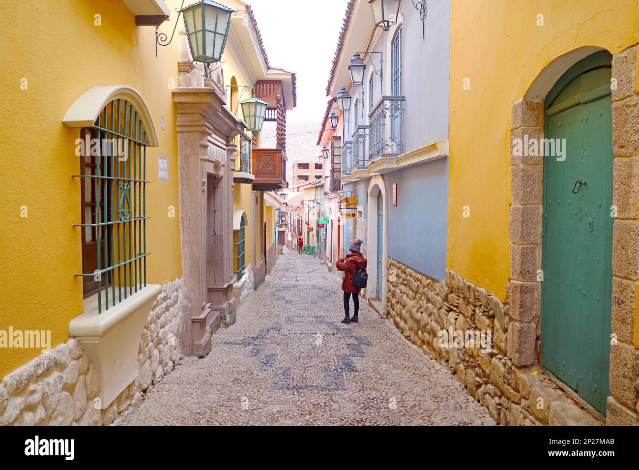 Calle Jaen, an Artistic Narrow Street with Groups of Stunning Colonial ...