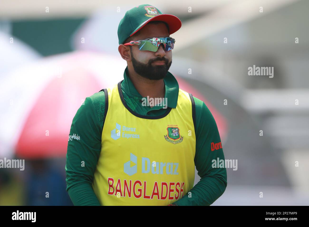 Shamim Patoary during the Bangladesh-England 2nd One Day International ...