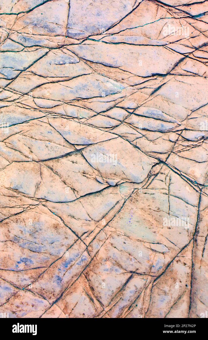 Pop Art Styled Stone Surface Texture and Pattern in Gradient Metallic ...