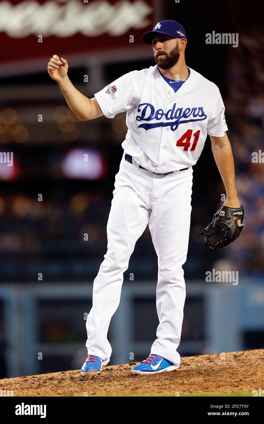 Los Angeles Dodgers relief pitcher Chris Hatcher (41) on the mound ...