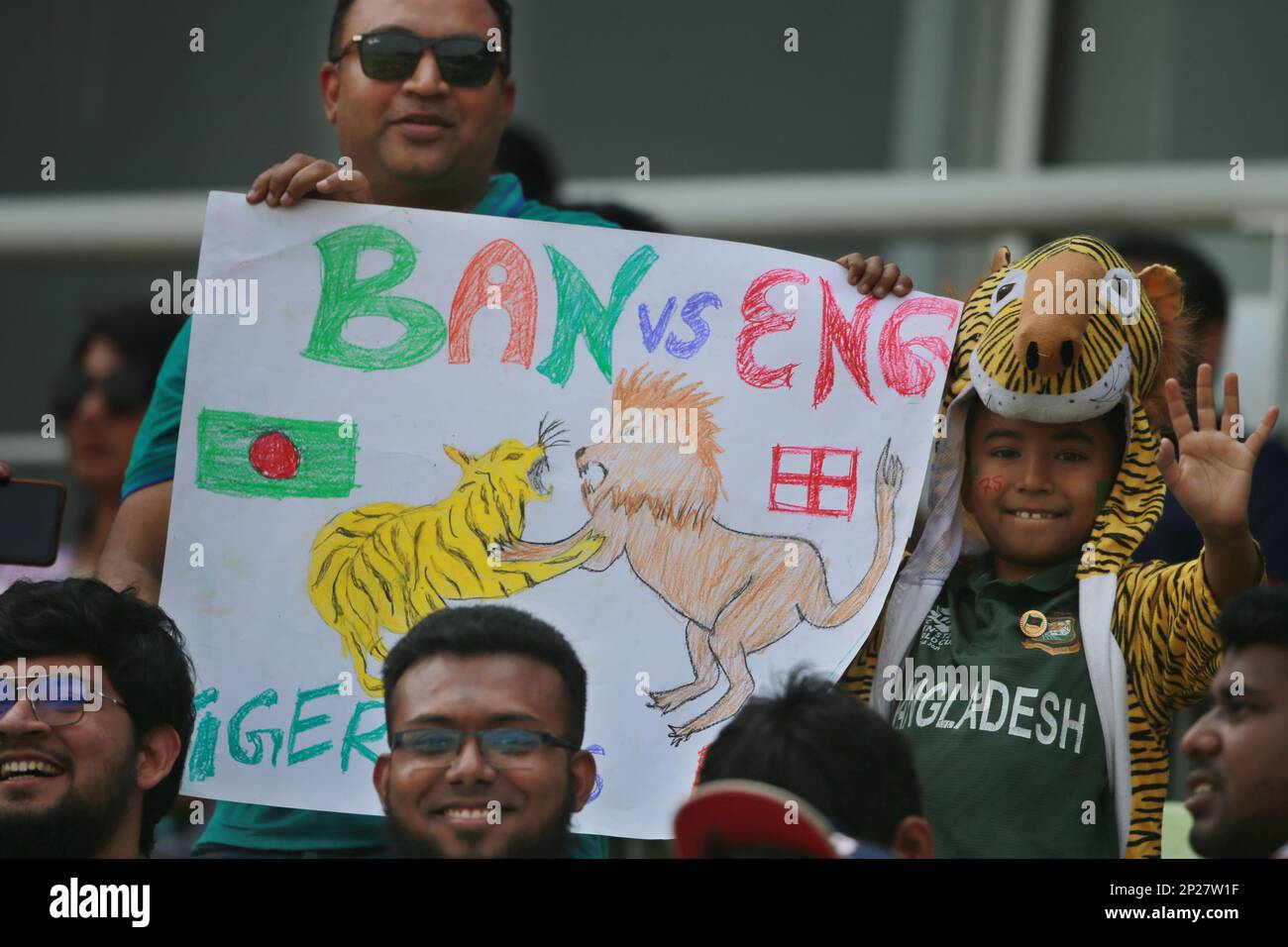 A 'Tiger'fan during the Bangladesh-England 2nd One Day International ...