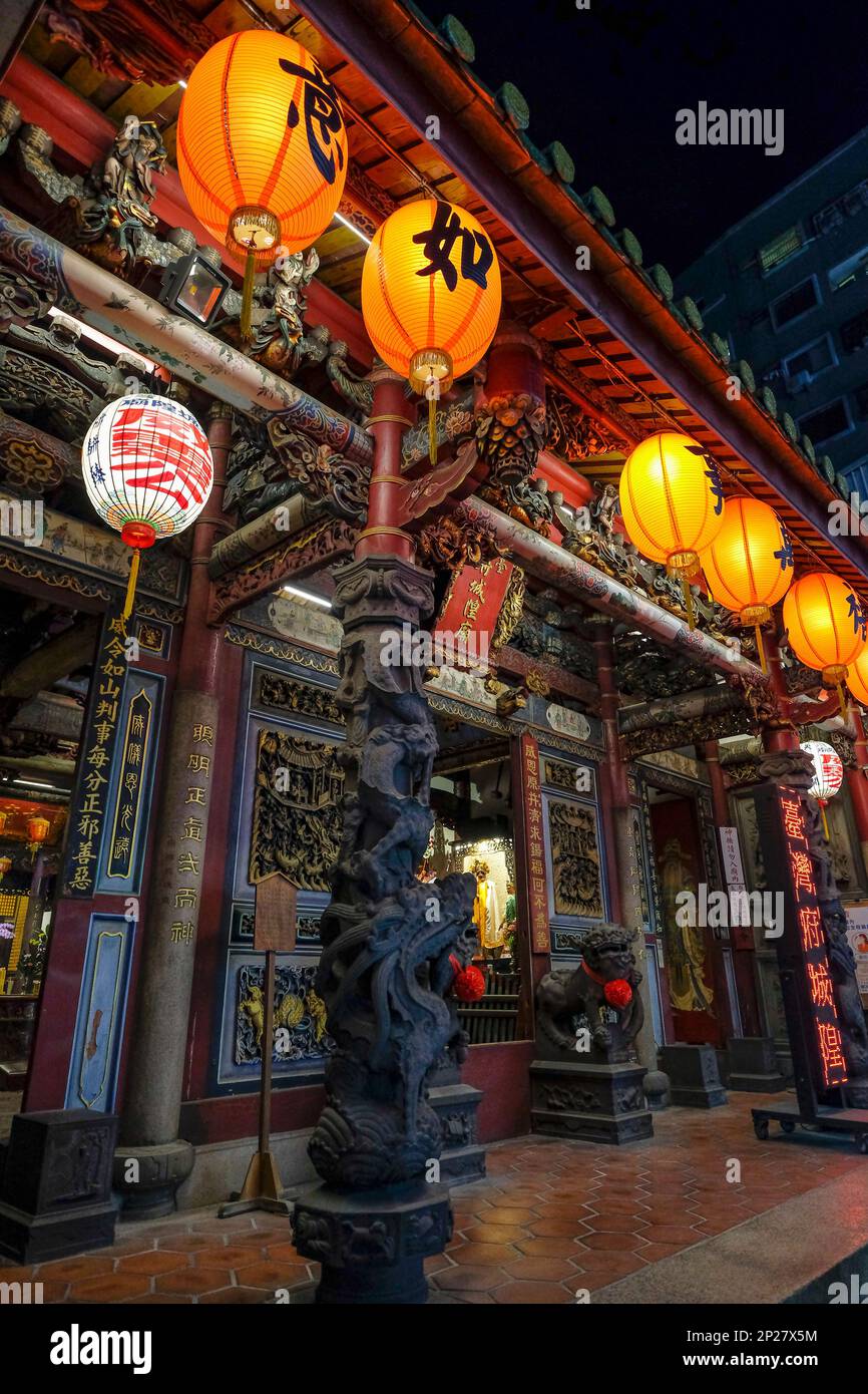 Tainan, Taiwan - February 4, 2023: Taiwan City God Temple in Tainan ...