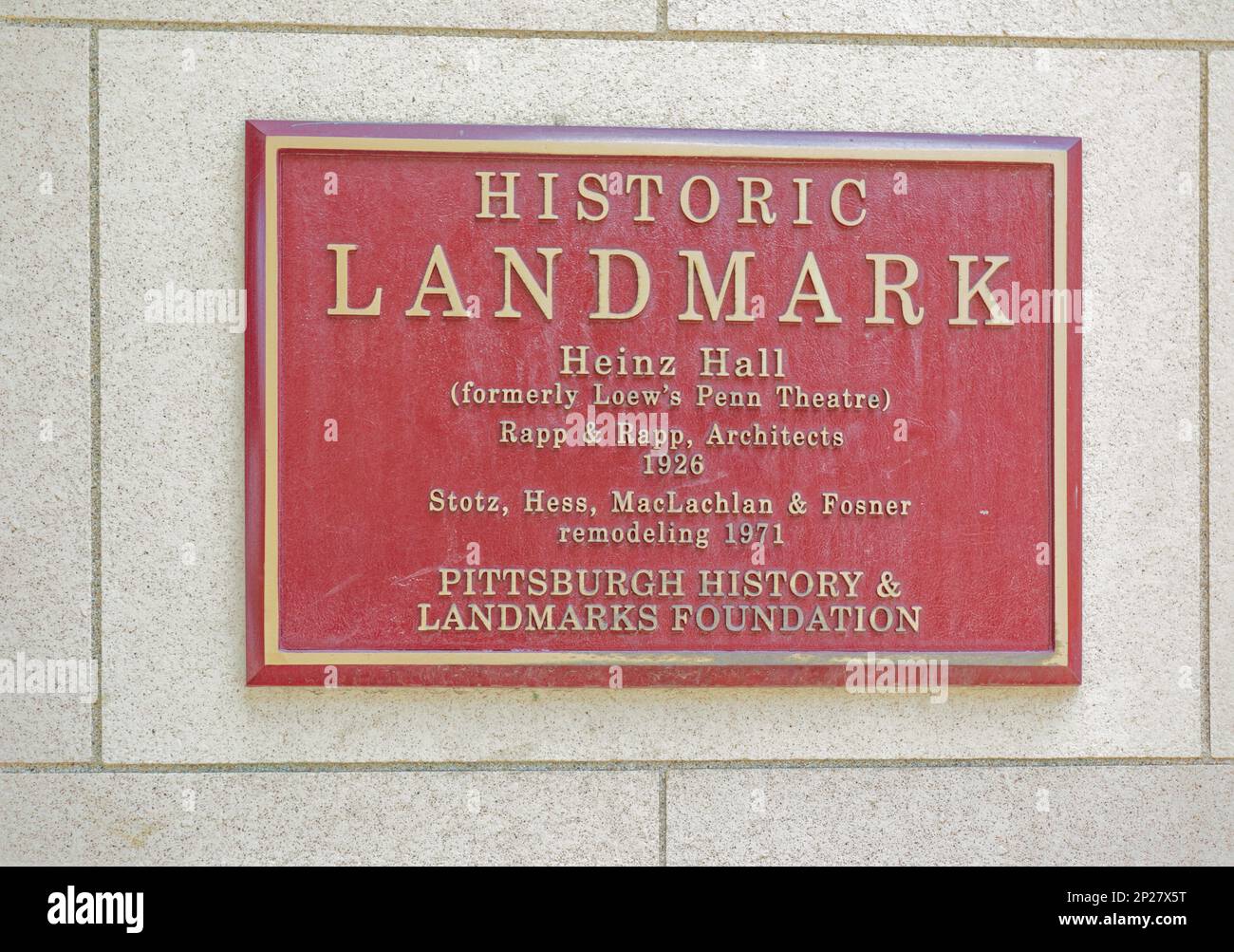 Pittsburgh Downtown: Heinz Hall, originally Loew’s Penn Theater, is now ...
