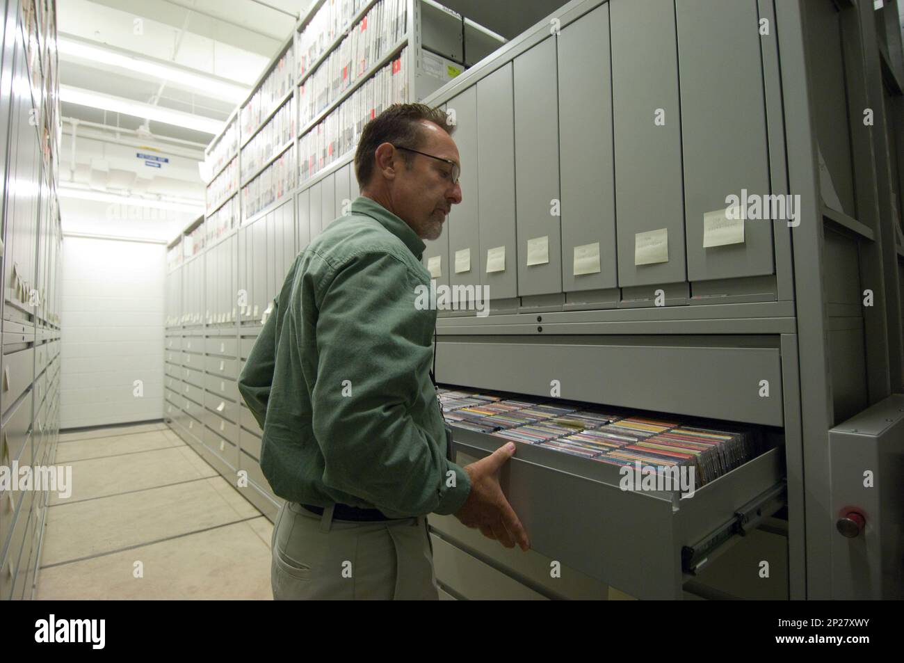 Eugene DeAnna, Head of the Recorded Sound Section gives a tour of the ...