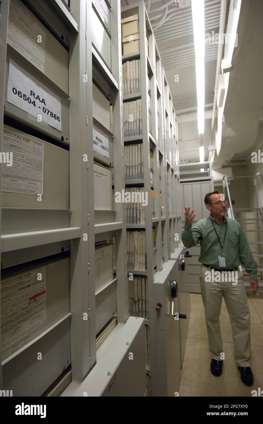 Eugene DeAnna, Head of the Recorded Sound Section gives a tour of the ...