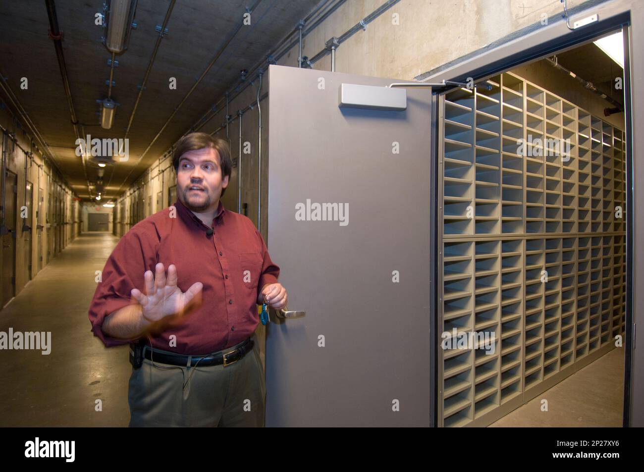 Mike Mashon, Head of Moving Image Section gives a tour of the new ...