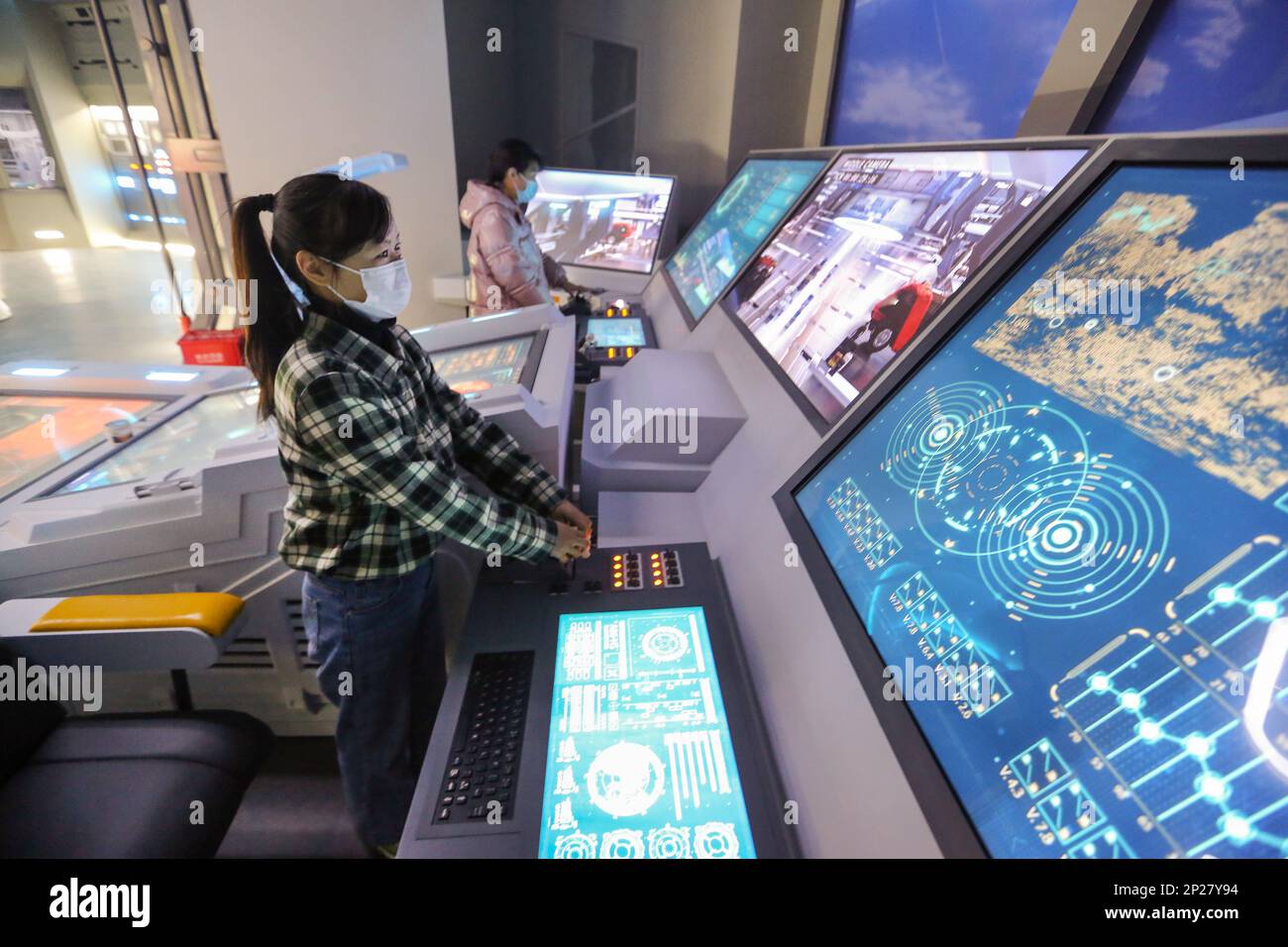 LIANYUNGANG, CHINA - MARCH 4, 2023 - Staff members conduct equipment ...