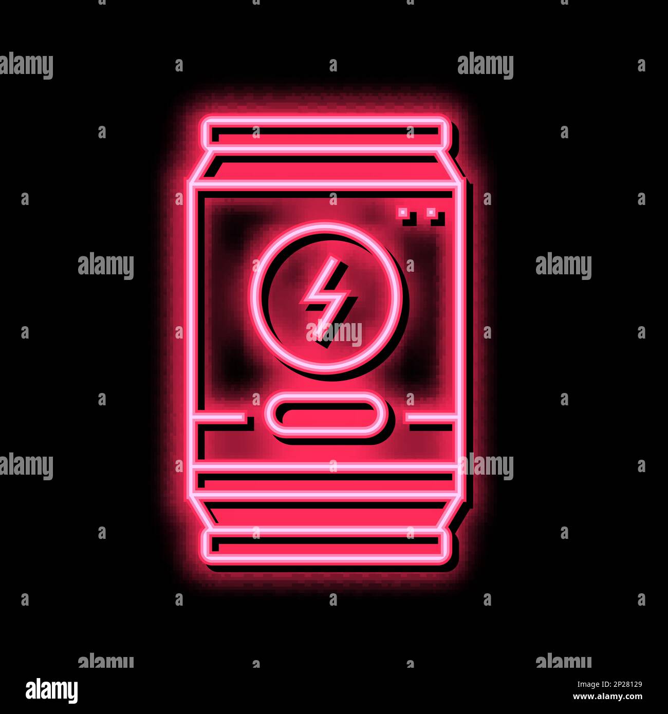 energy drink neon glow icon illustration Stock Vector Image & Art - Alamy