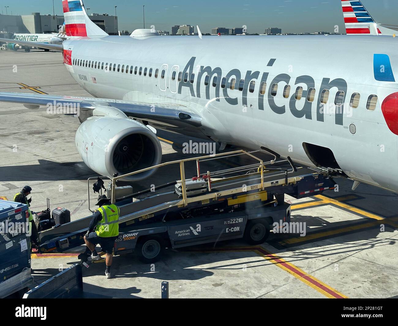 February 14, 2023, Miami, Florida, USA: American Airlines planes are ...