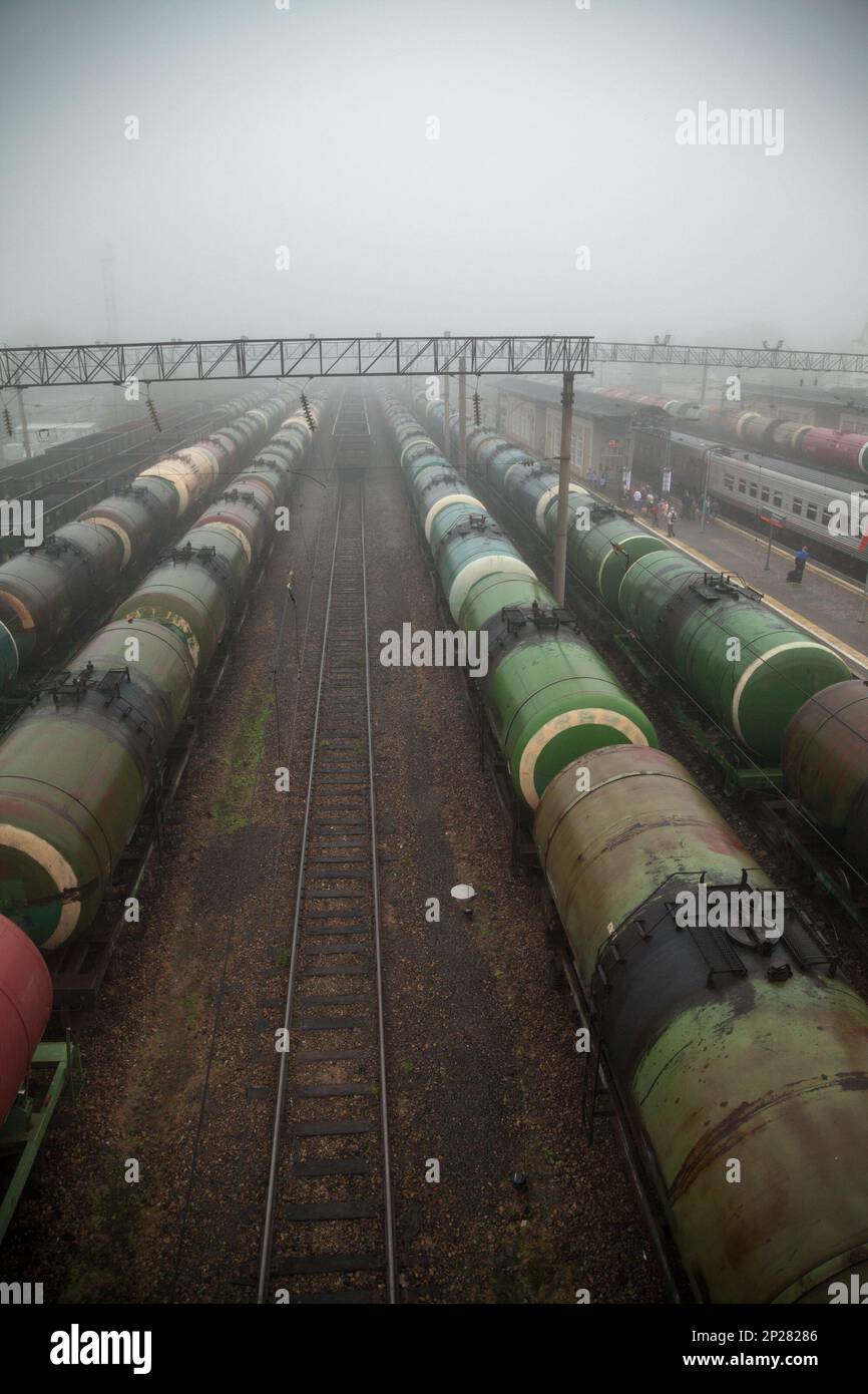 Above view several railway hi-res stock photography and images - Alamy