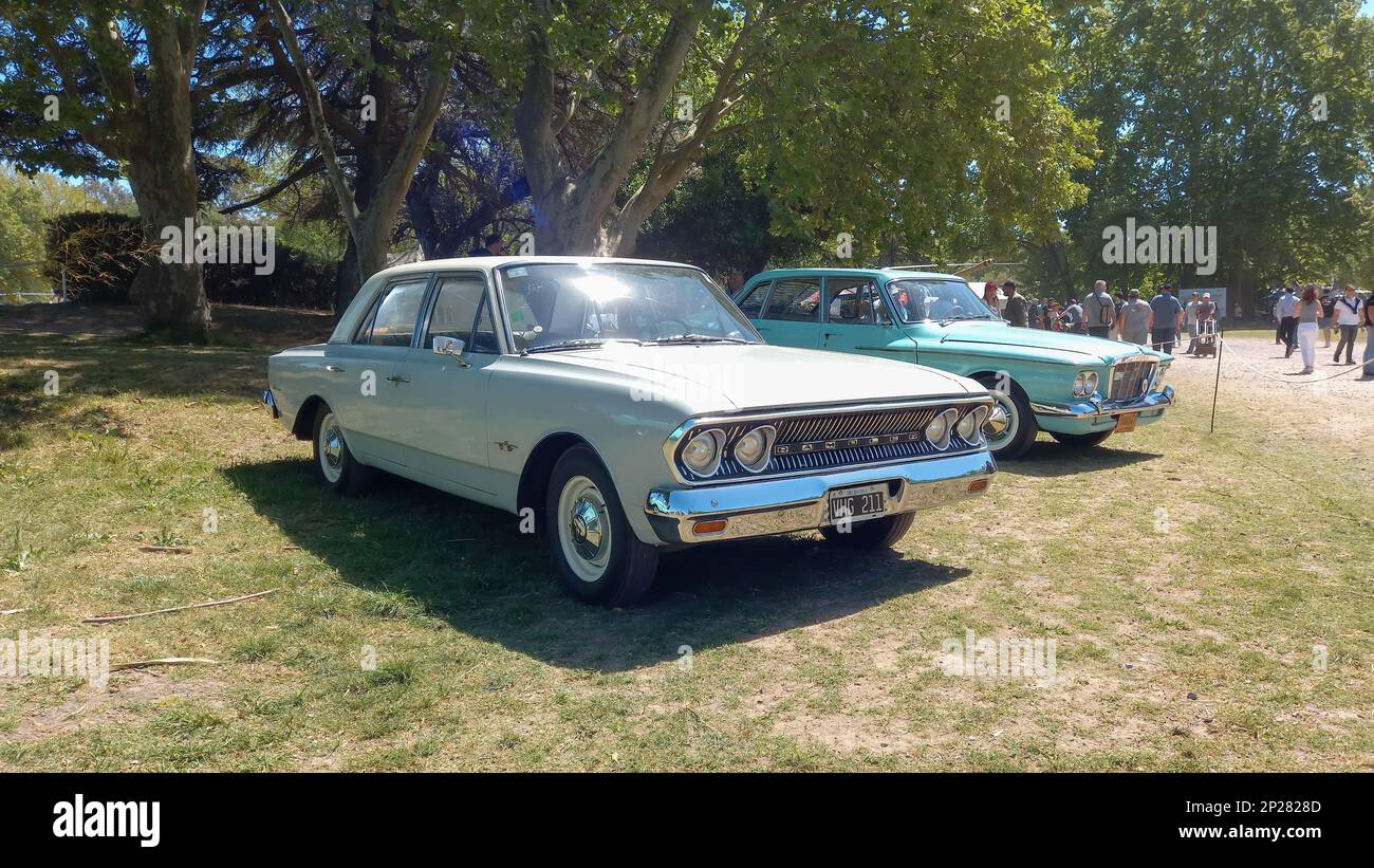 Old 1963 Rambler Classic 550 Deluxe four door sedan, in a park. Nature ...