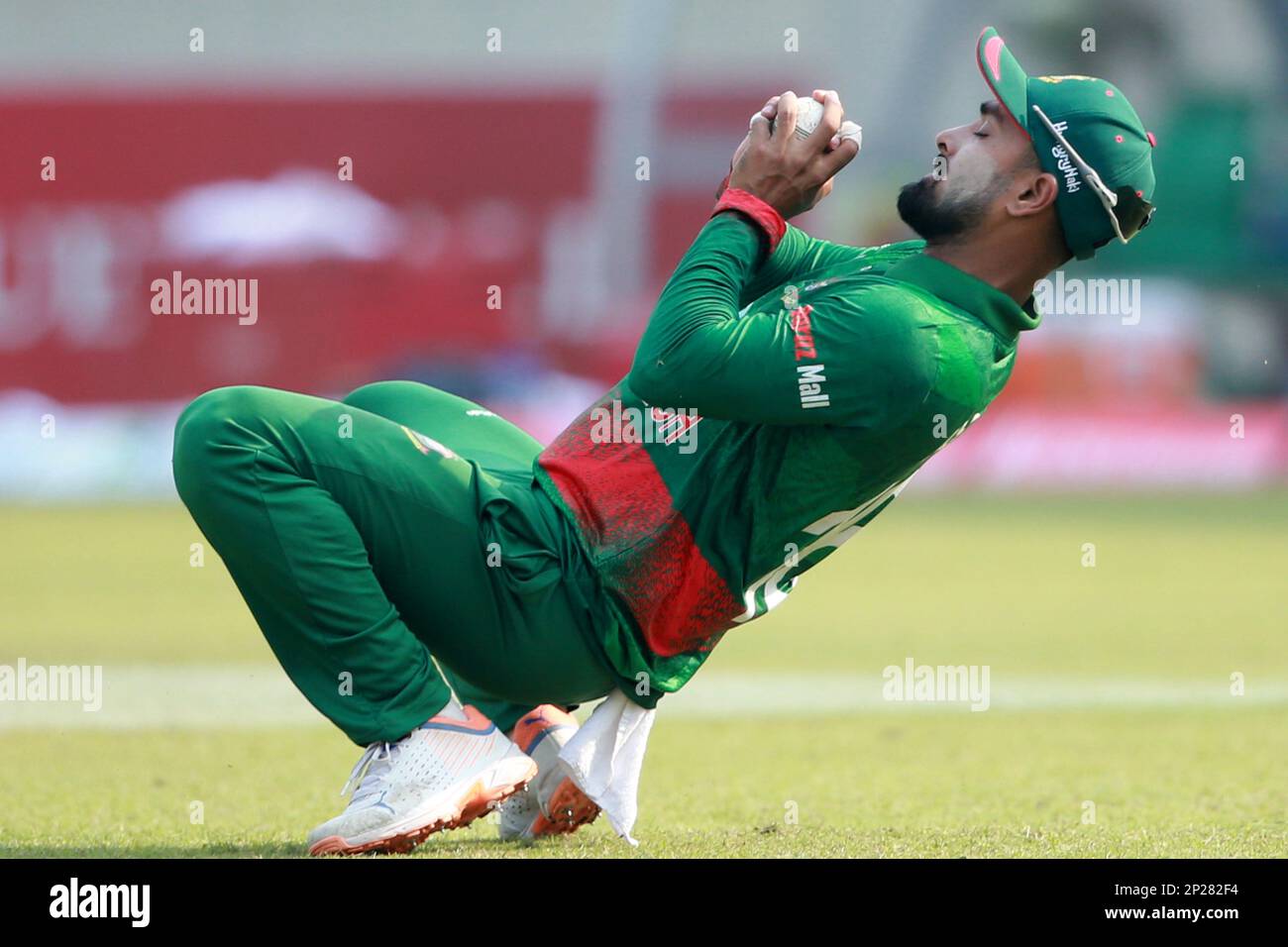 Liton Kumar Das during the Bangladesh-England 2nd One Day International match at Sher-e-Bangla ...