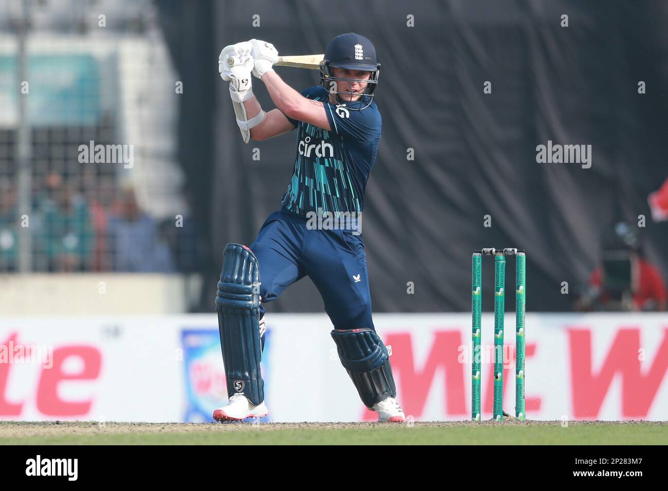 Sam Curran bats during the Bangladesh-England 2nd One Day International ...