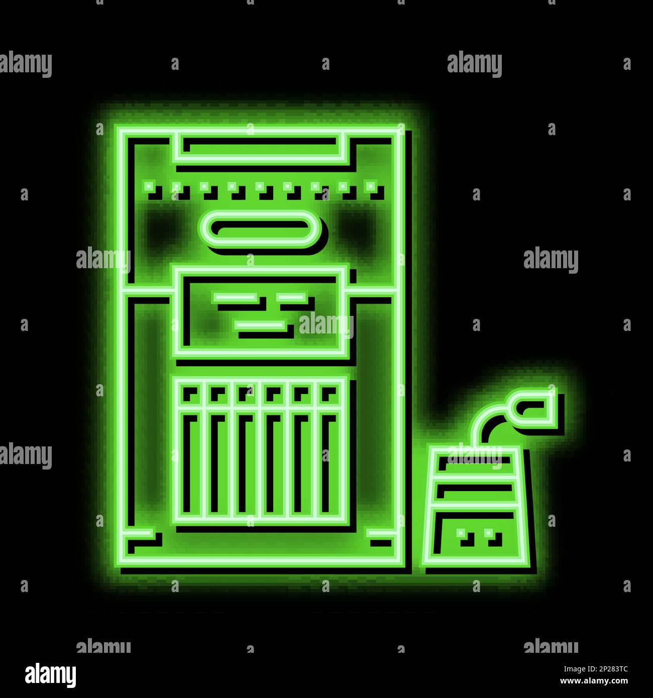 Packaged Tea Neon Glow Icon Illustration Stock Vector Image And Art Alamy