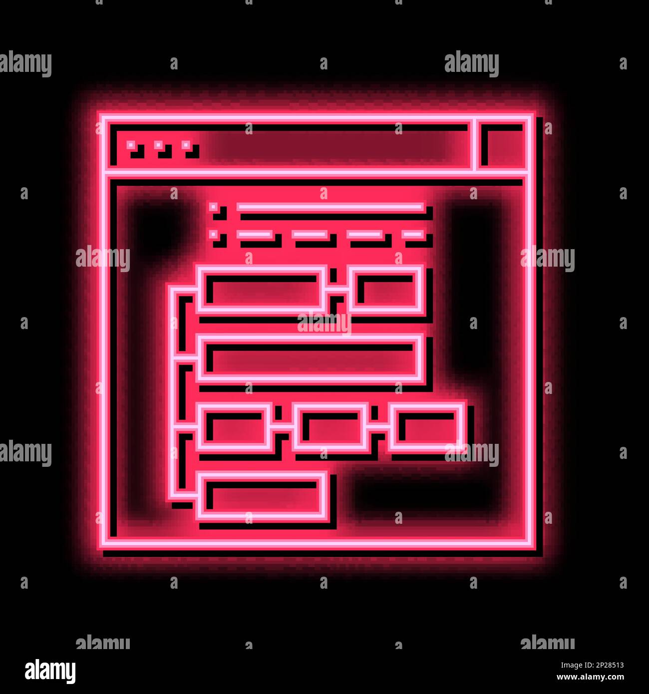 program hierarchy neon glow icon illustration Stock Vector Image & Art - Alamy