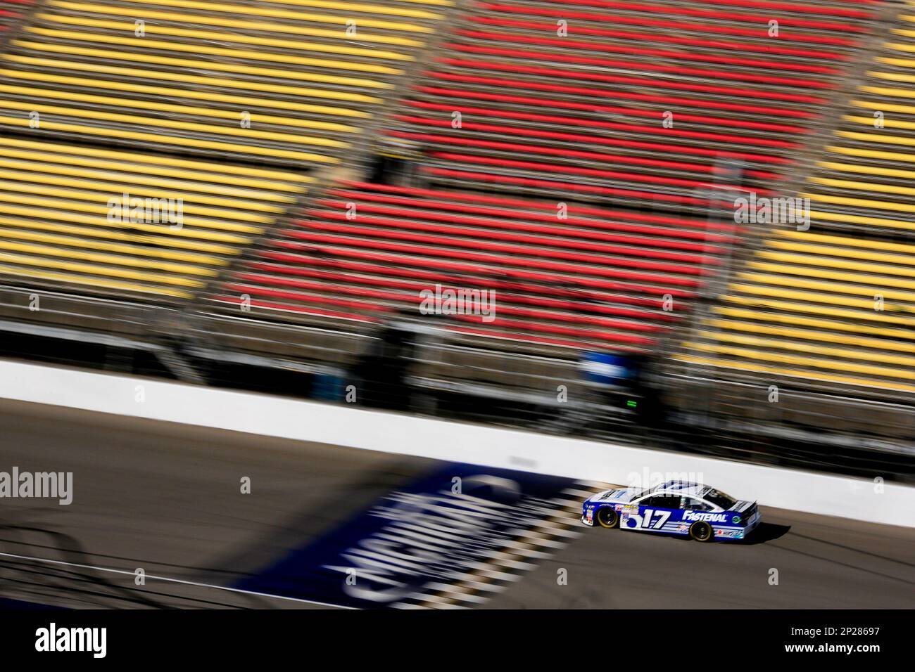 NASCAR driver Chris Buescher of Roush Fenway Racing test out new ...