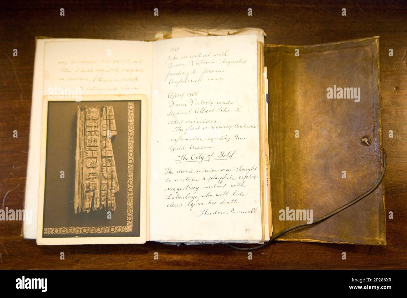 "The Book of Secrets" is shown in the Main Reading Room of the Library ...