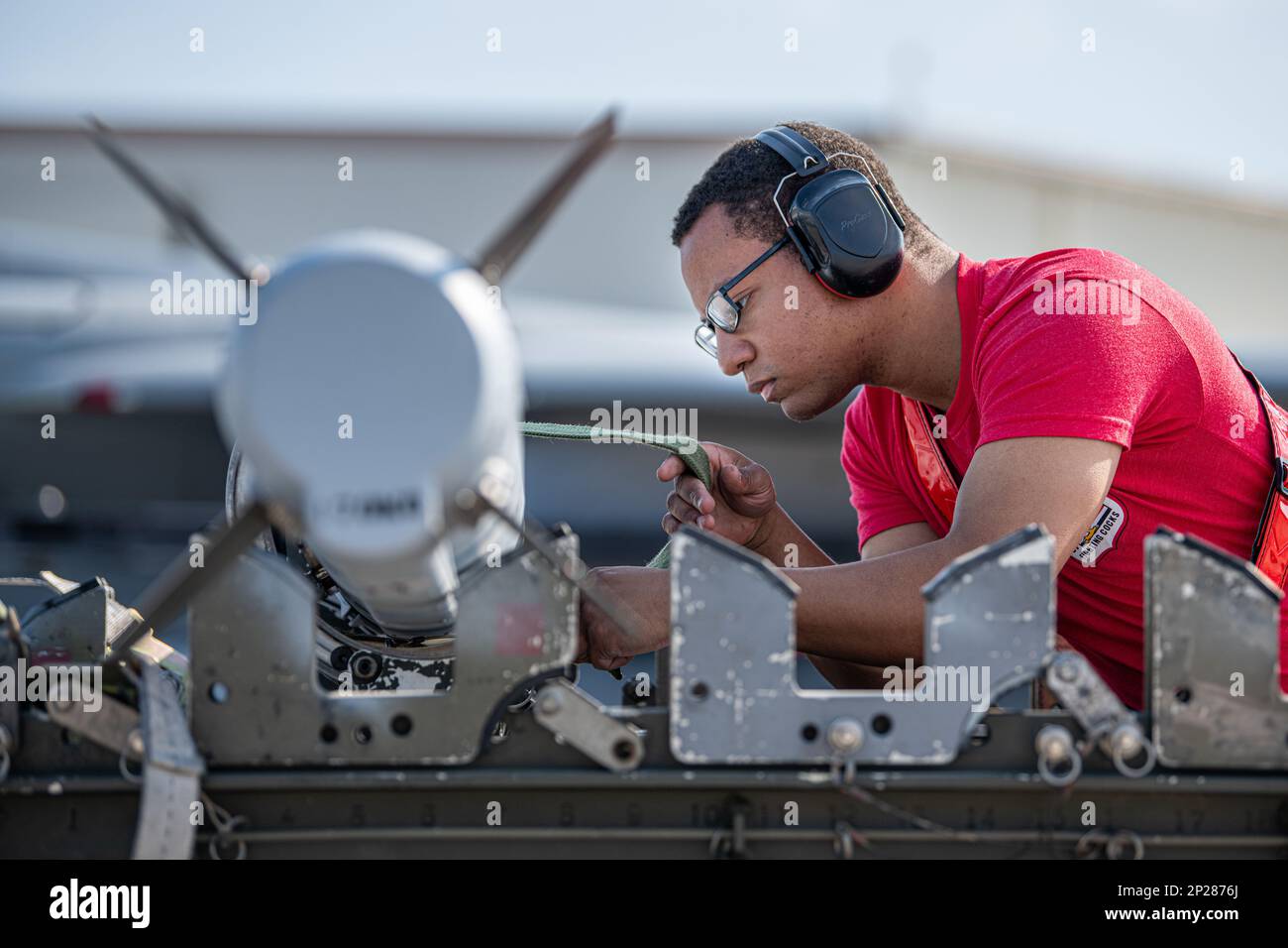 U.S. Air Force Staff Sgt. Joffee Miller, 67th Aircraft Maintenance Unit ...
