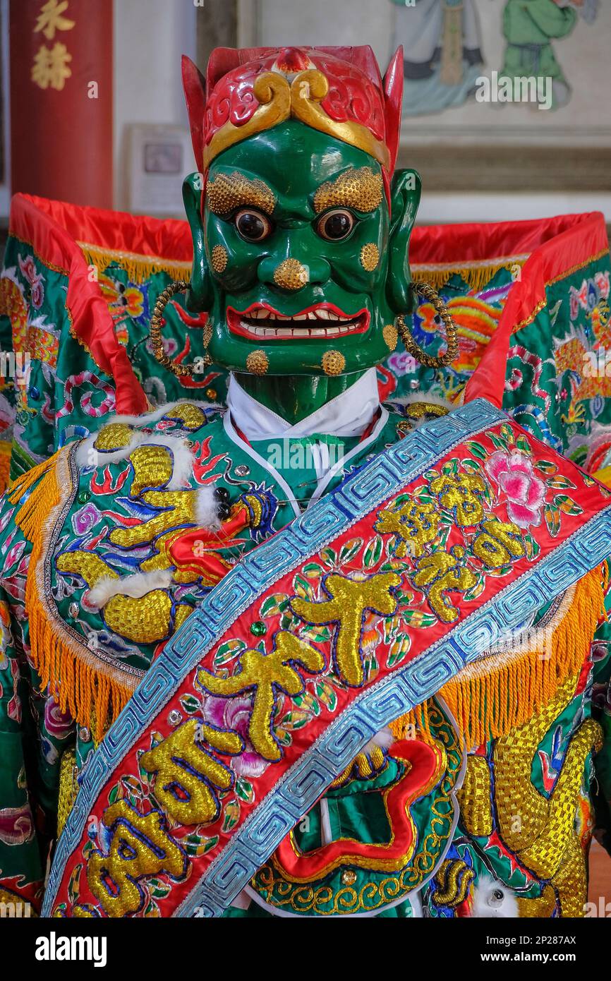 Tainan, Taiwan - February 4, 2023: Statue in the Grand Mazu Temple in ...