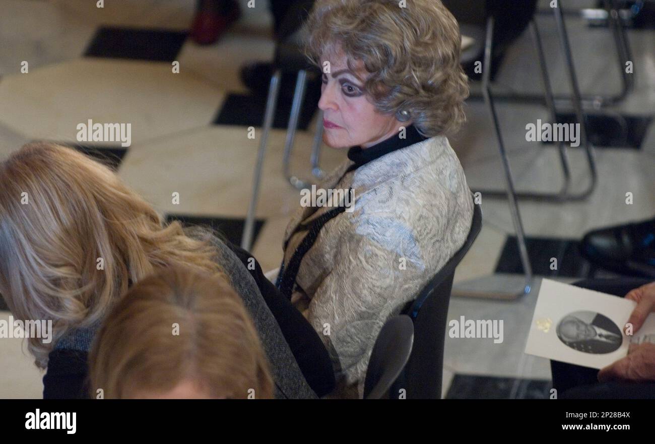 Annette Lantos, widow of Rep. Tom Lantos, D-Calif., attends the ...