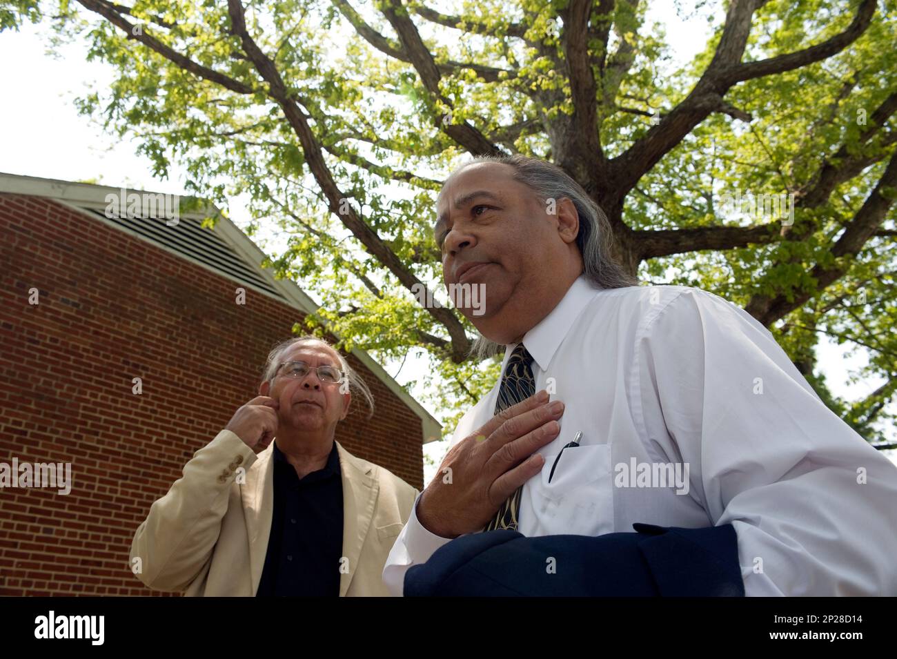 Chief Ken Adams of the Upper Mattaponi Tribe and Chief Stephen R ...