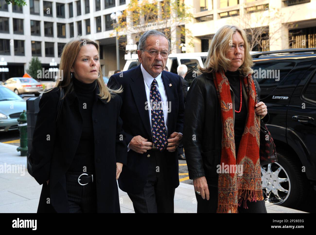 Sen. Ted Stevens, R-Alaska, arrives at the E. Barrett Prettyman Federal ...