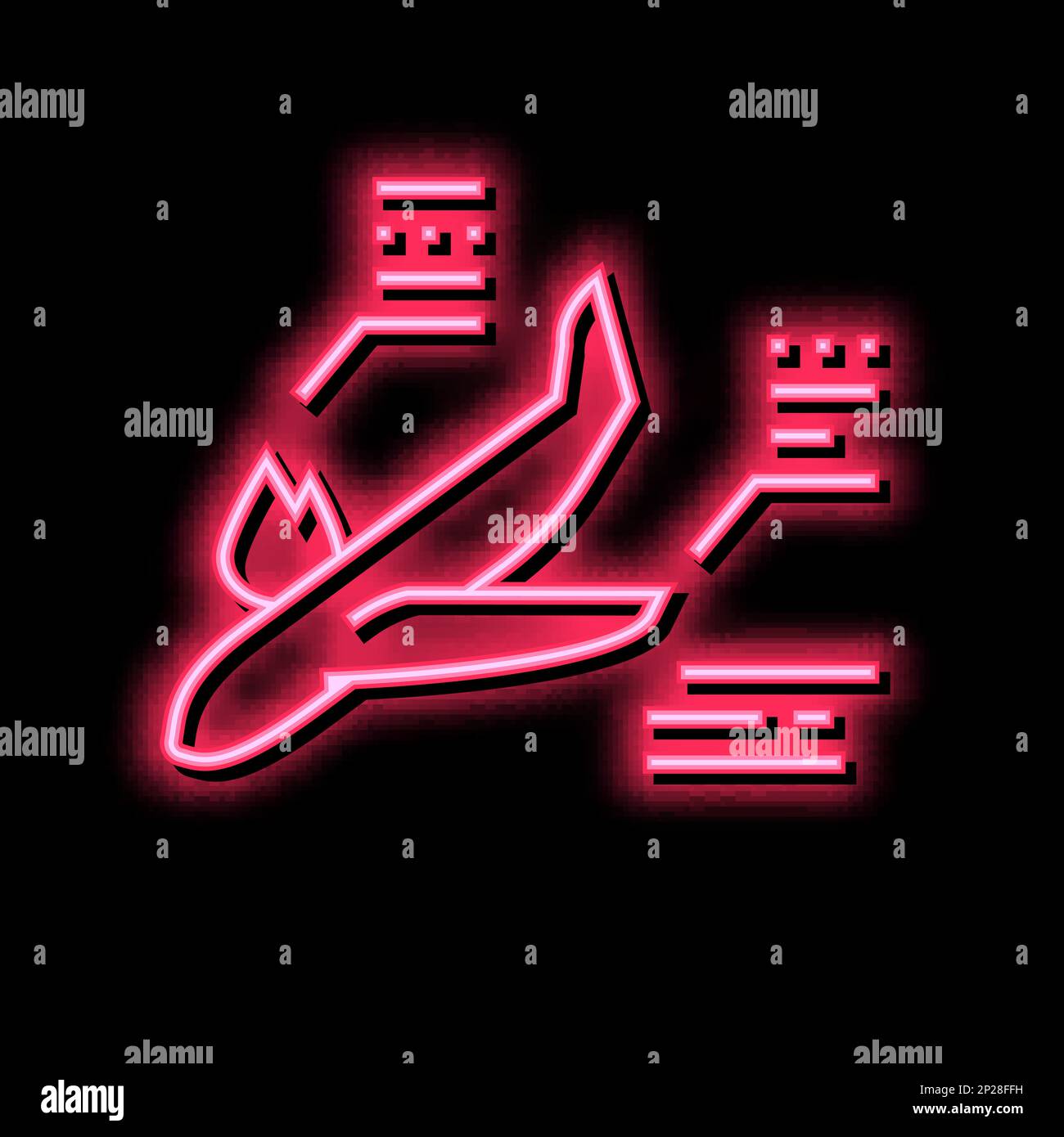 airplane fire test color icon vector illustration Stock Vector Image ...