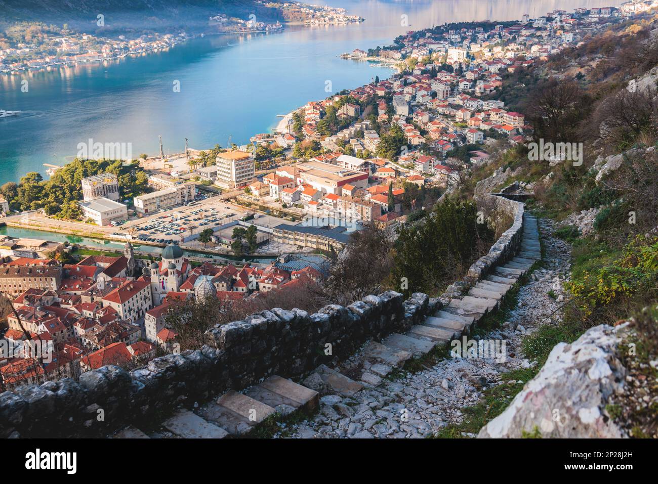 Ladder of kotor hiking hi-res stock photography and images - Alamy