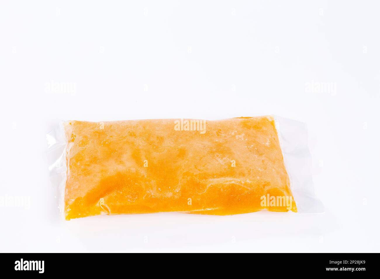 Tasty Pulp Of Fruit Frozen; Pulp Of Mango Fruit Stock Photo - Alamy