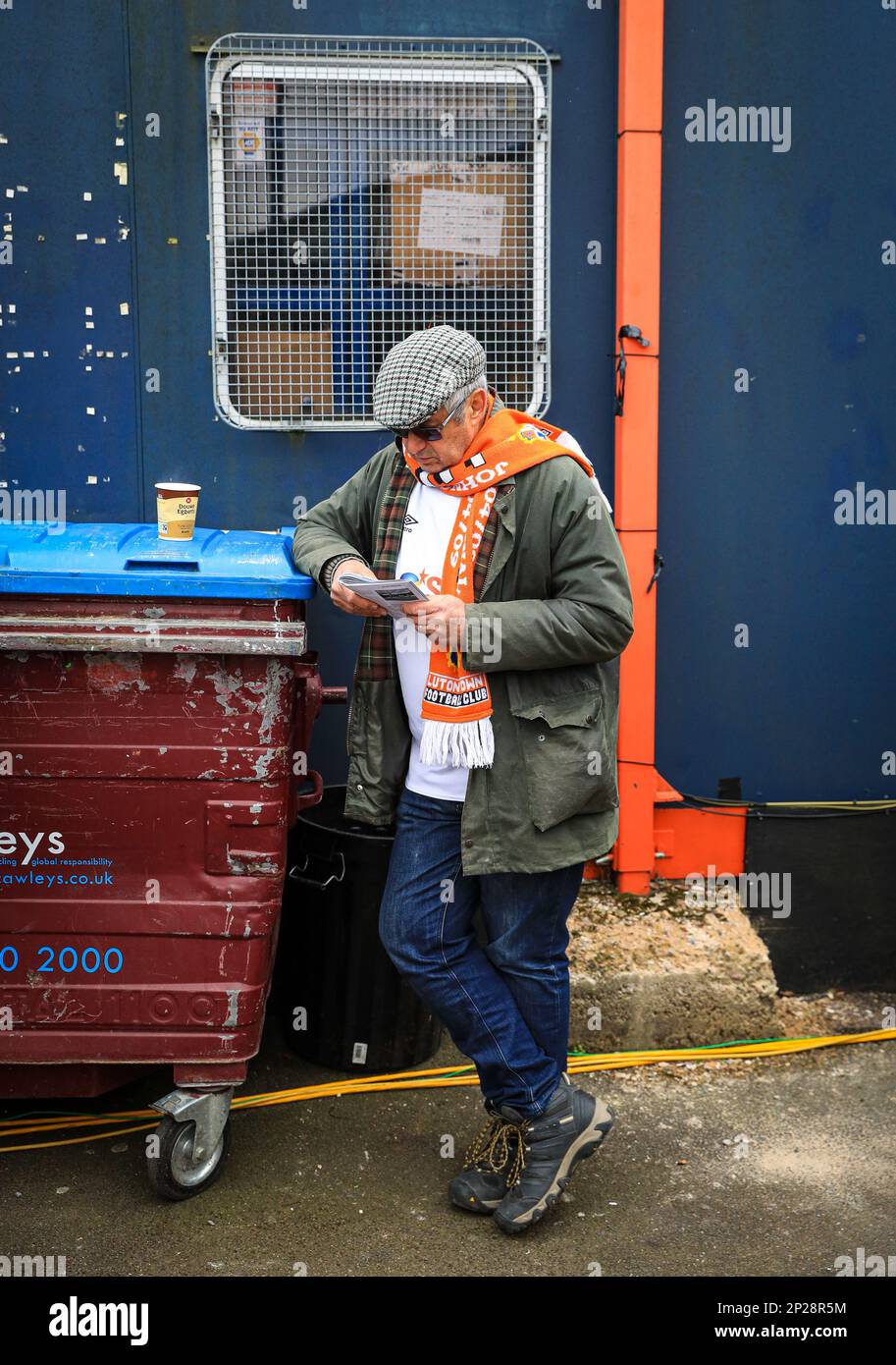 Luton town fan outside ground hi-res stock photography and images - Alamy