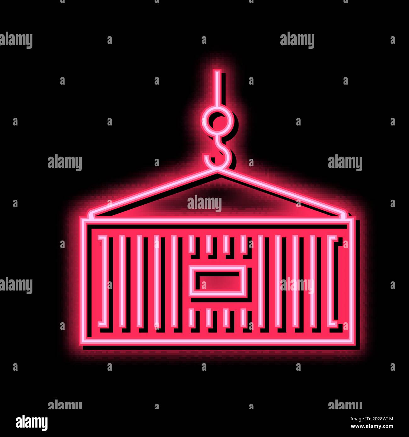 container loading color icon vector flat illustration Stock Vector ...