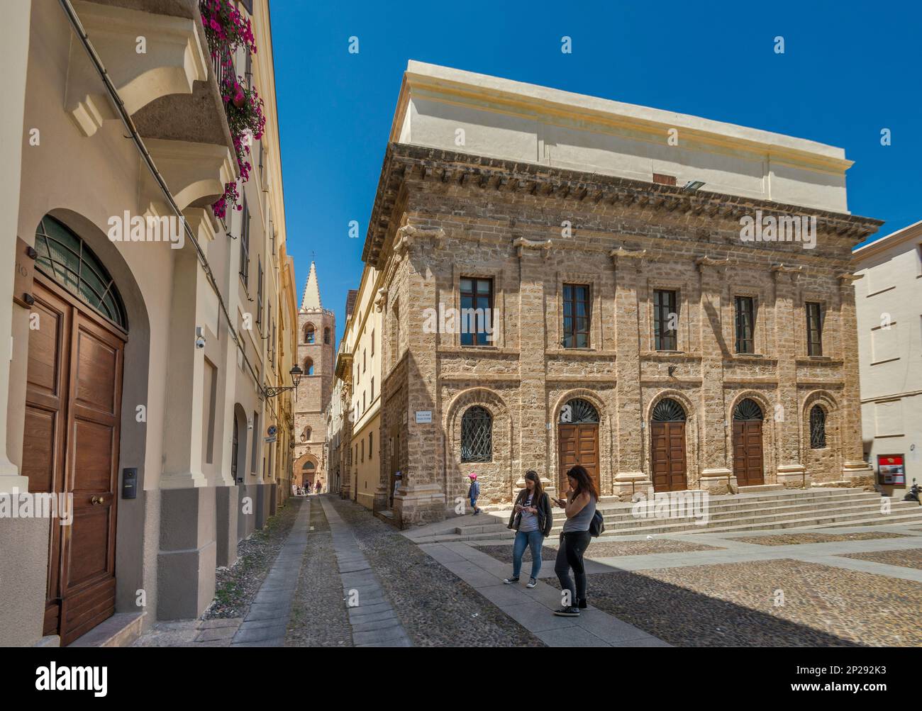 Teatro Civico 1862 Neoclassical Style At Piazza Teatro Historic Centre Of Alghero Sassari