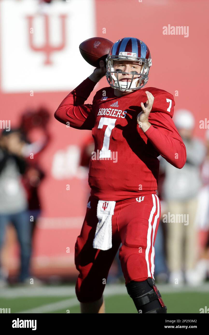 Indiana quarterback Nate Sudfeld (7) as Rutgers played Indiana in an ...