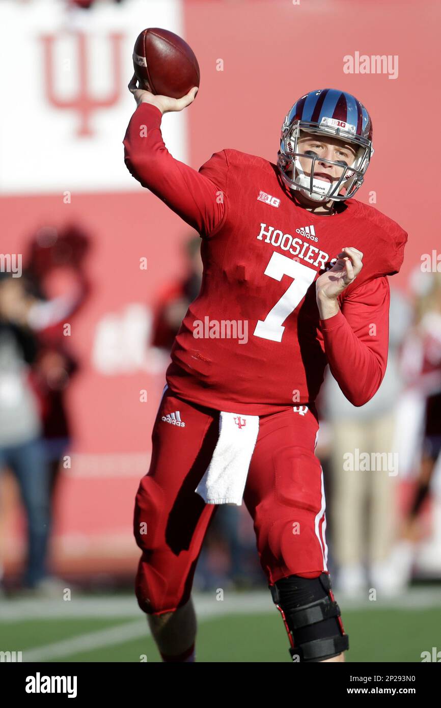 Indiana quarterback Nate Sudfeld (7) as Rutgers played Indiana in an ...