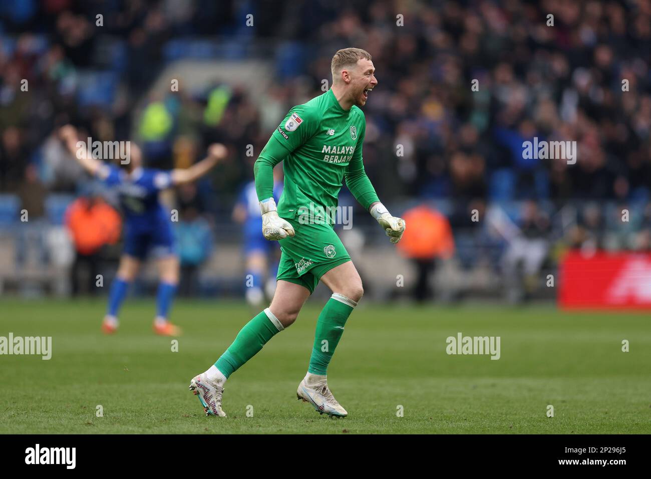 Cardiff, UK. 04th Mar, 2023. Ryan Allsop, the goalkeeper of Cardiff ...