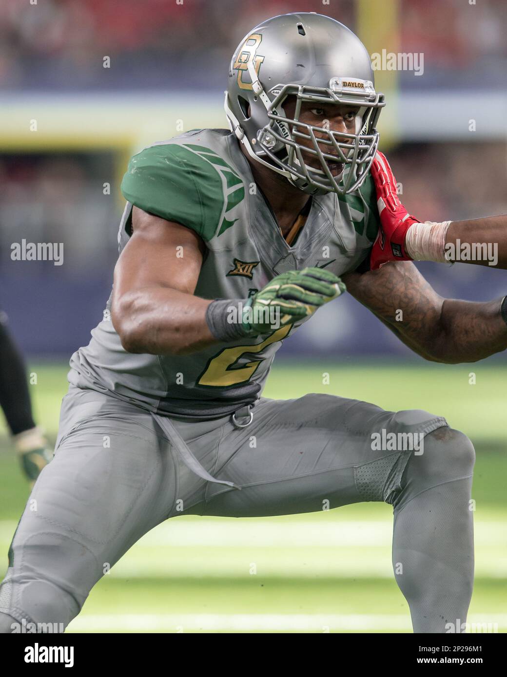 03 October 2015: Baylor Bears defensive end Shawn Oakman (#2) during ...