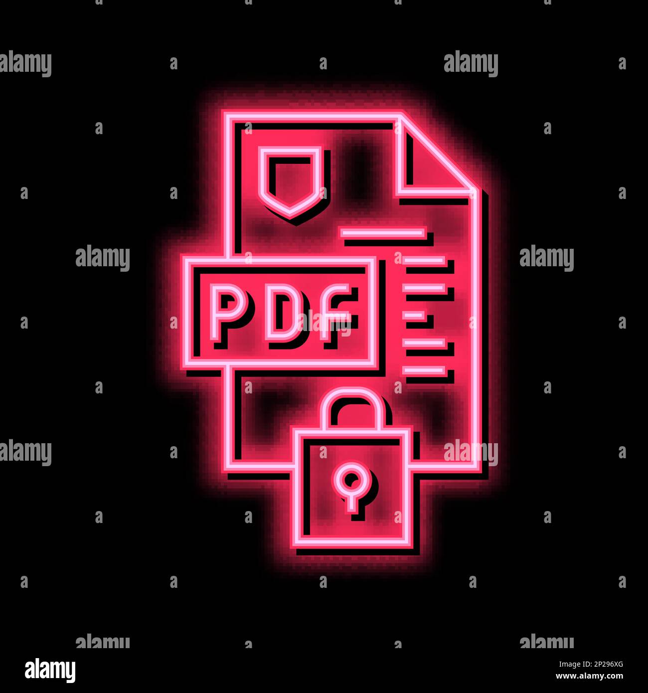 Locked protection pdf file Stock Vector Images - Alamy