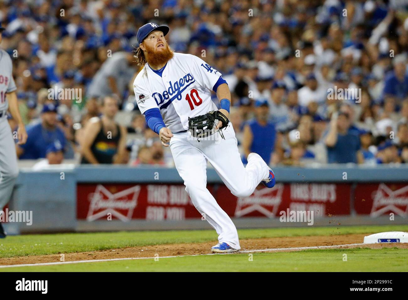 Los Angeles Dodgers third baseman Justin Turner (10) during the NLDS ...