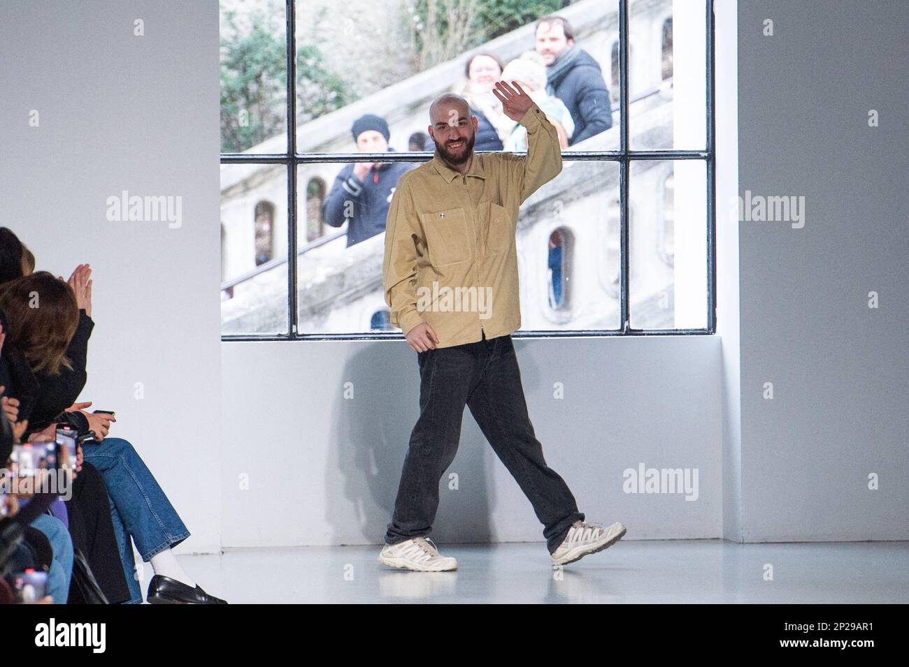 Paris, France. 04th Mar, 2023. Designer Irakli Rusadze makes an ...