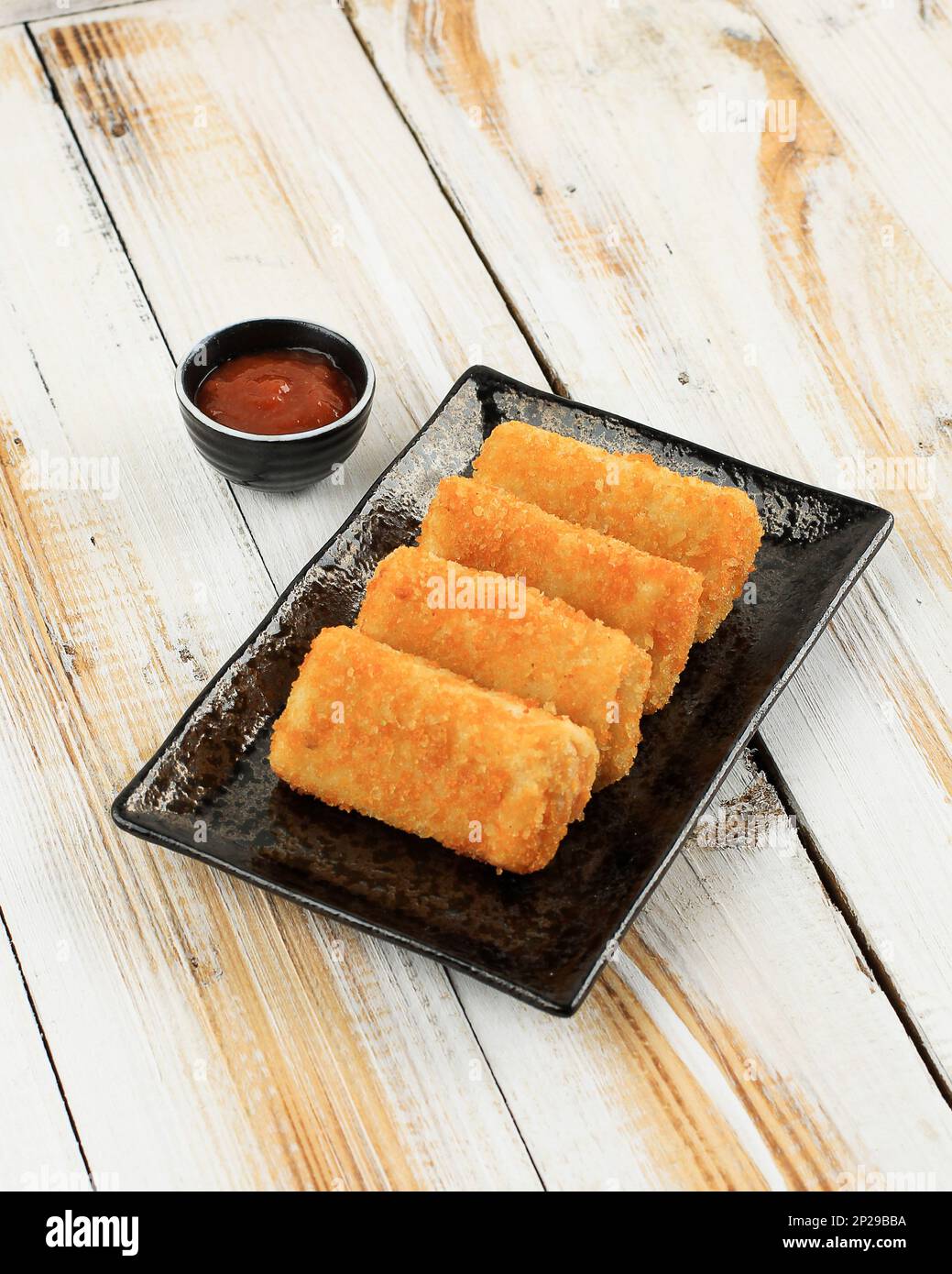 Risoles Ragout Mayo with Chilli Sauce, Indonesian Traditional Savory ...