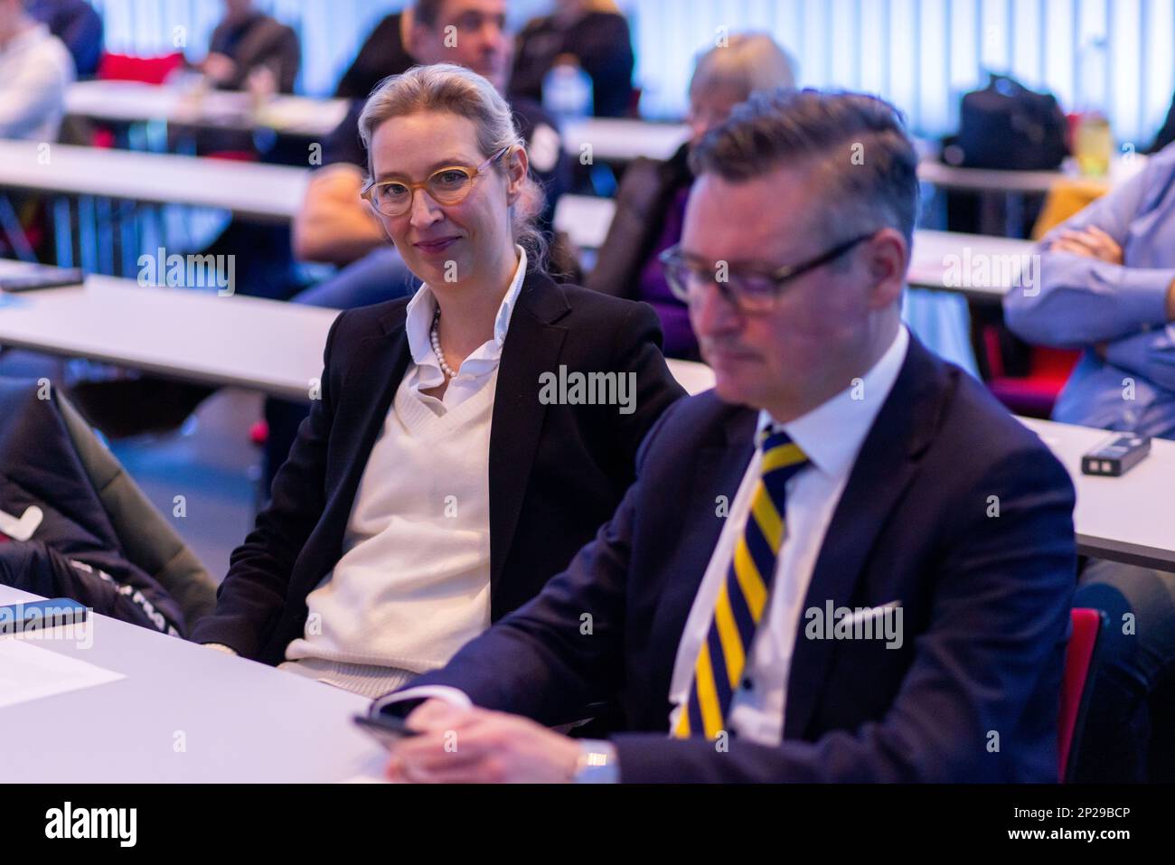 Offenburg, Germany. 04th Mar, 2023. Alice Weidel (AfD, 2nd from right ...