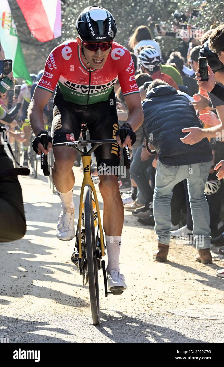 Hungarian Attila Valter of Jumbo-Visma pictured in action during the ...
