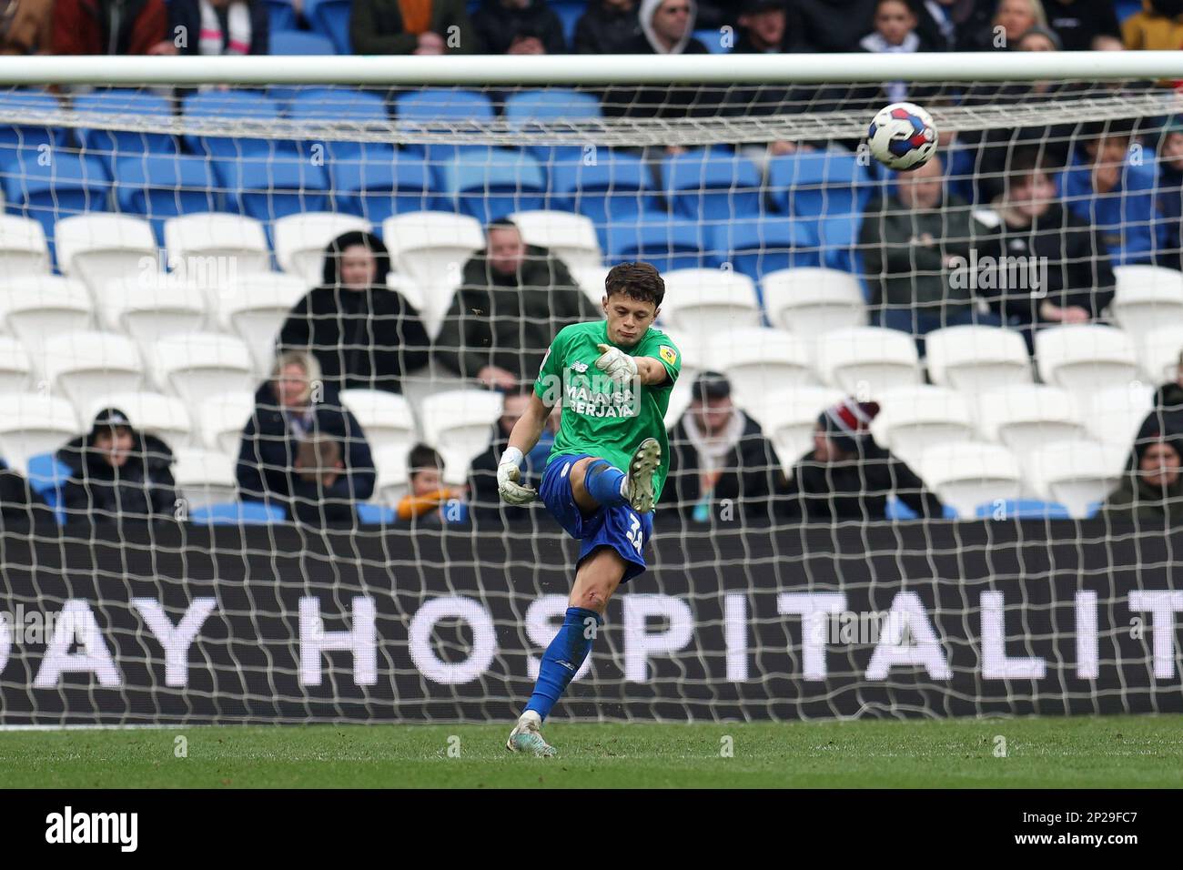Cardiff, UK. 04th Mar, 2023. Perry NG of Cardiff city in action as ...