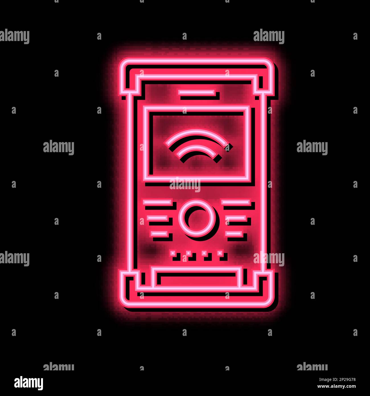 field controller neon glow icon illustration Stock Vector Image & Art ...