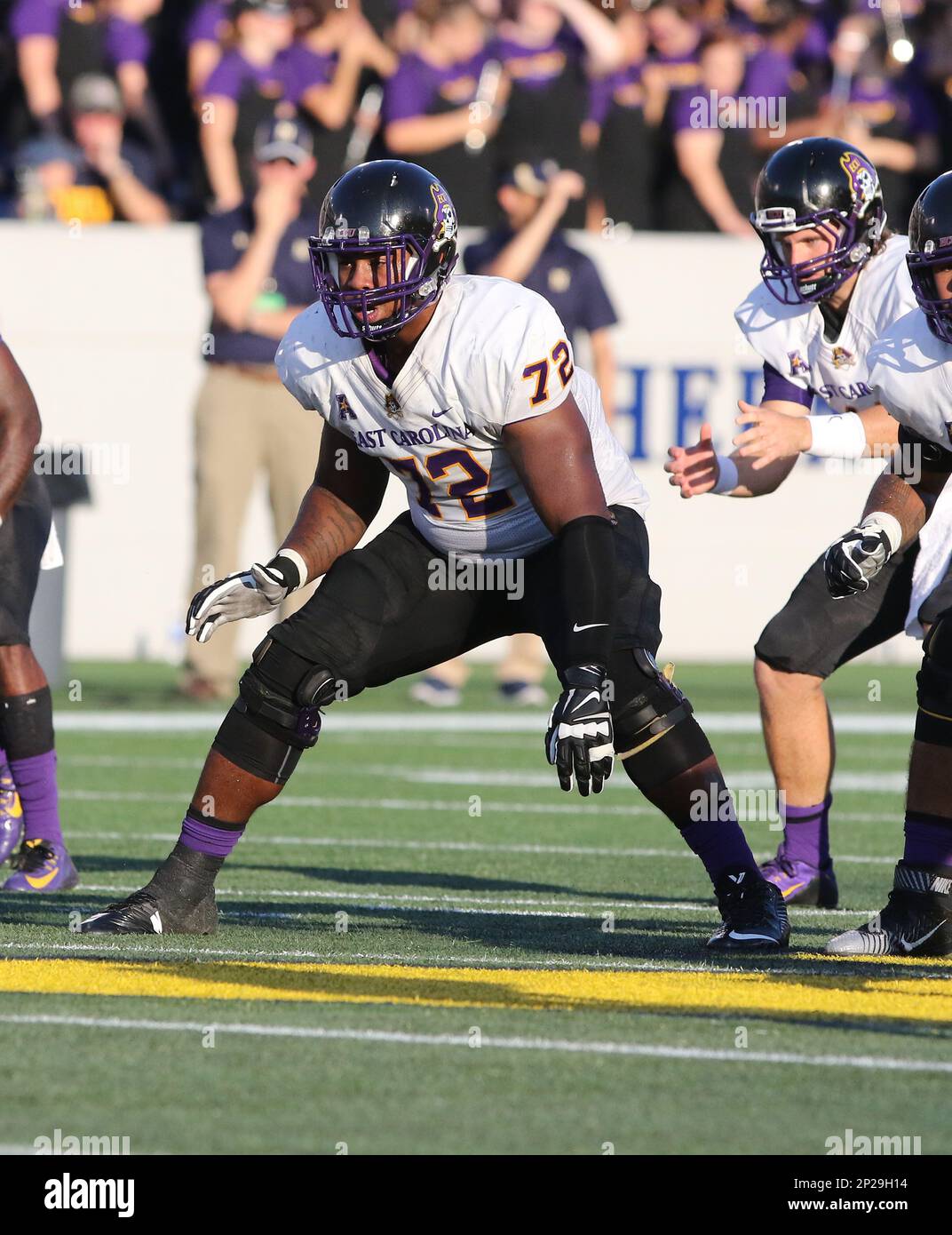 East Carolina Pirates Quincy McKinney (72) during a game against the ...