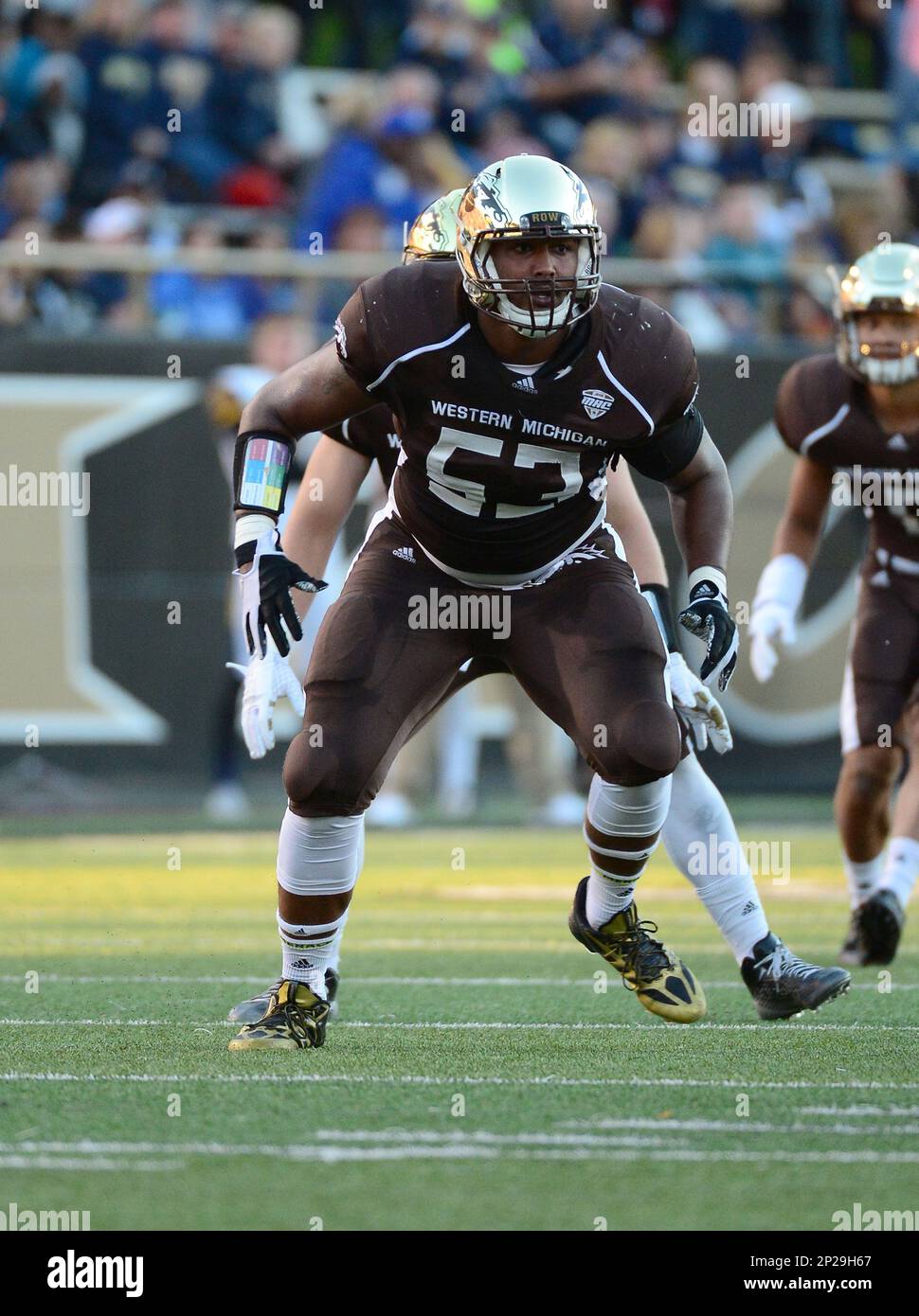 Western Michigan Broncos Nathan Braster (53) during a game against the ...