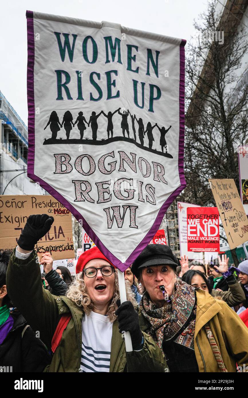 London, UK. 04th Mar, 2023. The annual Million Women Rise March ...