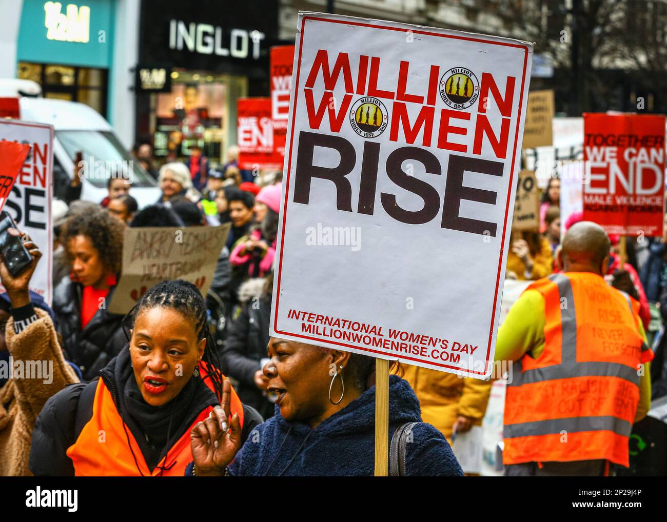 London, UK. 04th Mar, 2023. The annual Million Women Rise March ...